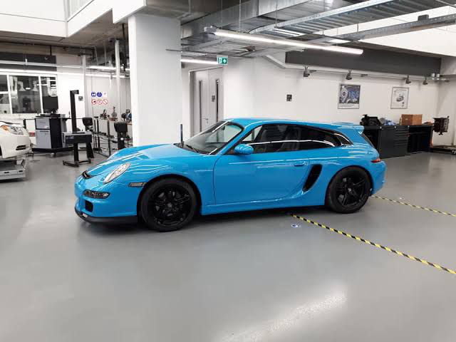 Sundays with a Miami blue colored Porsche 986 Boxster shooting brake - 9GAG