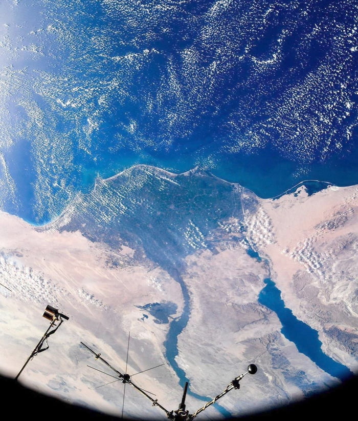 Nile river delta from space - 9GAG