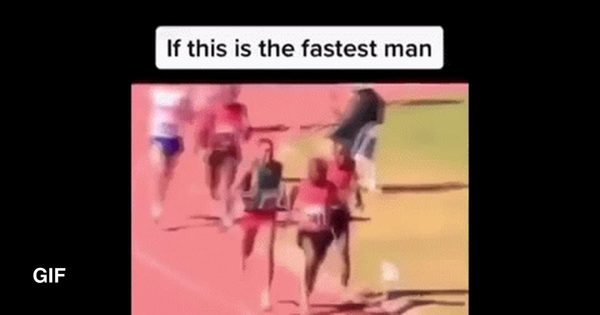 The camera man is running as fast of the black man, but the black man ...