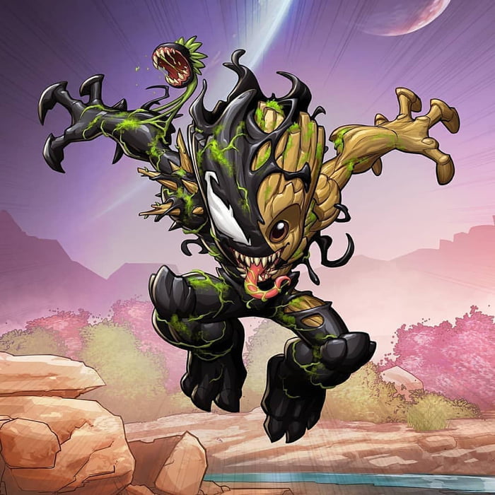 Symbiote Groot - 9GAG