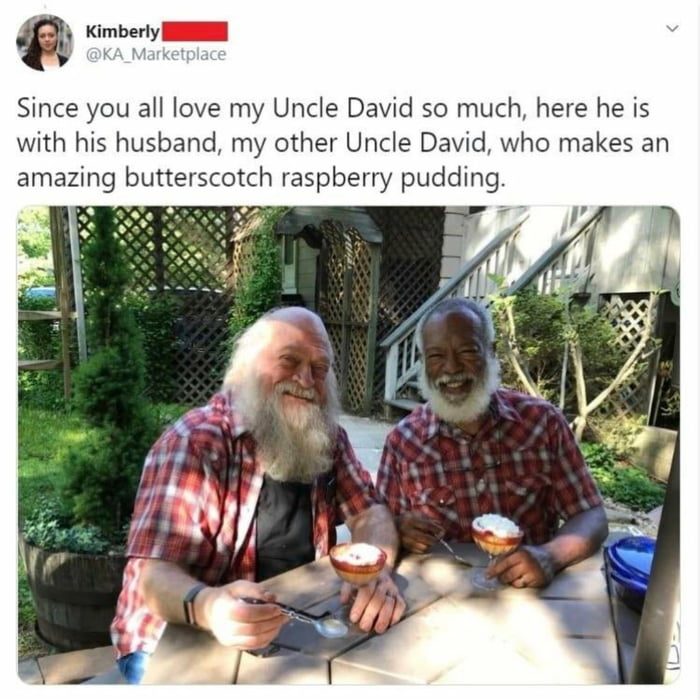 Uncle David and the other Uncle David wearing matching shirts! - 9GAG