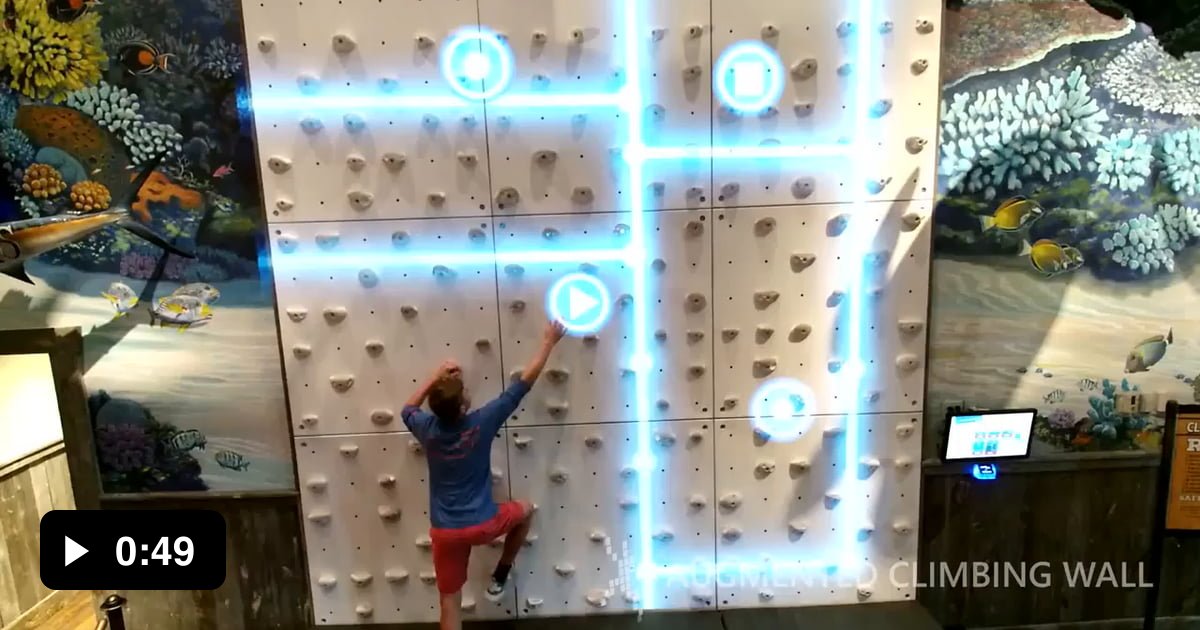 Augmented climbing wall - 9GAG