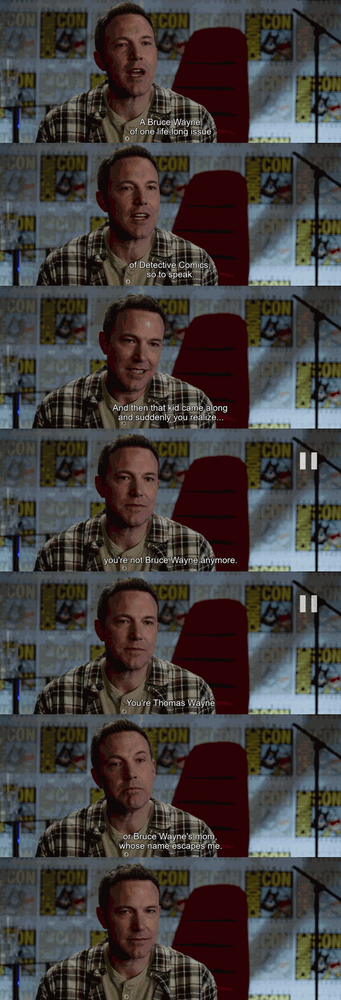 The fact that I got that reference and the guy knew about it is ...