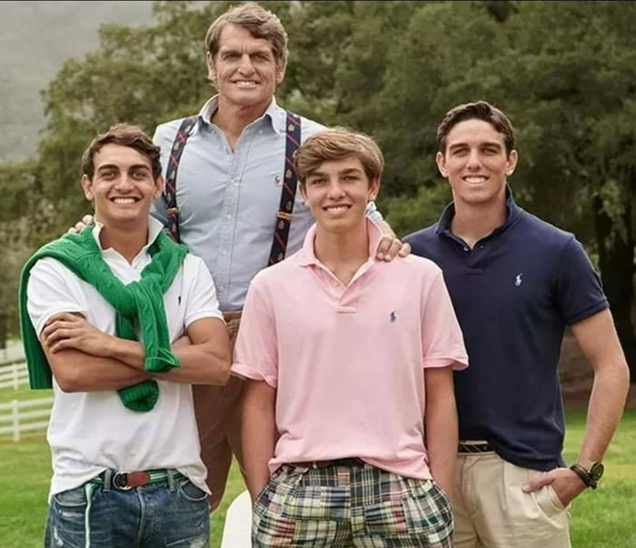 Father Chad and his 3 sons, the triplets Chad. You can't wrestle us all ...