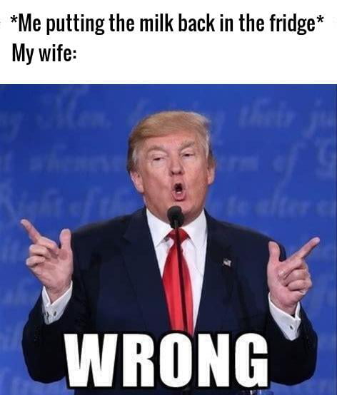 I didn't know there was a wrong way to put the milk back in the fridge - 9GAG