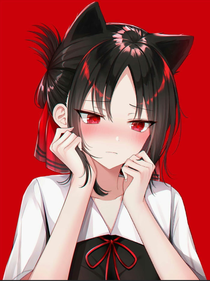 Blushing Neko Kaguya. - 9GAG