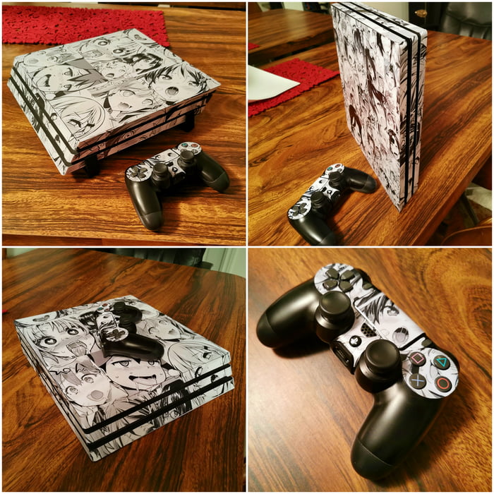 PS4 Pro with Ahegao Skin + Controller! Prefect look for playing ...