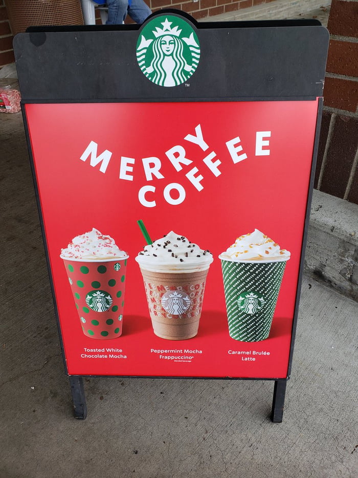 YOU COULD HAVE HAD "MERRY SIPMAS" OR "HAPPY HOLATTES" ARE YOU KIDDING ...