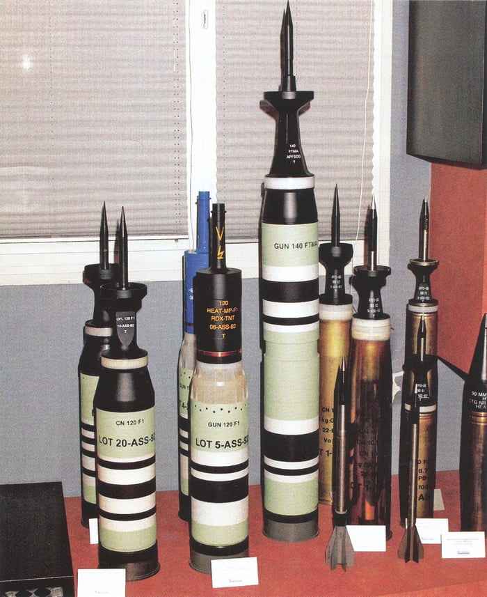 140mm apfsds compared to 120 ammunition - 9GAG