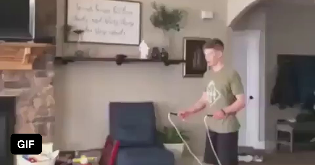 Flipping while skipping - 9GAG