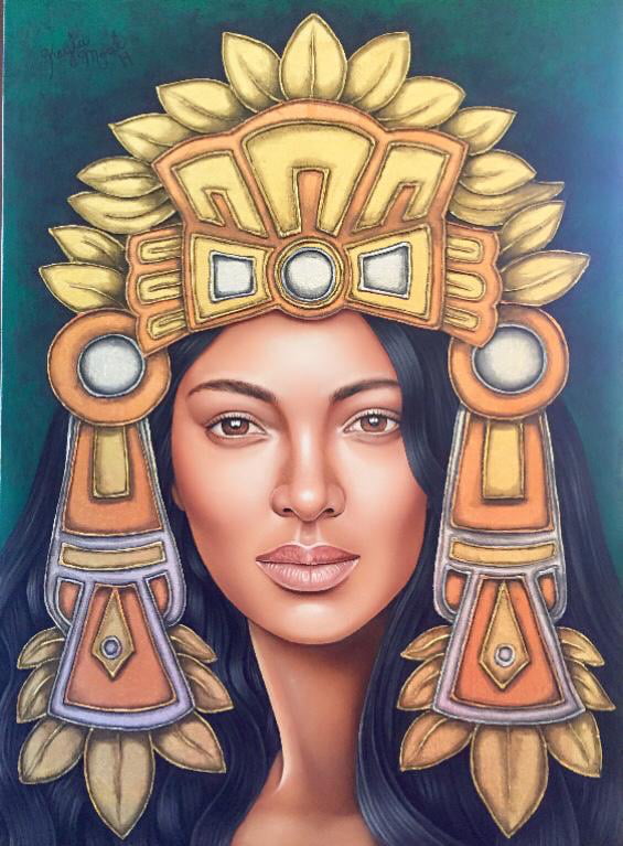 Honduran lady, art piece - 9GAG