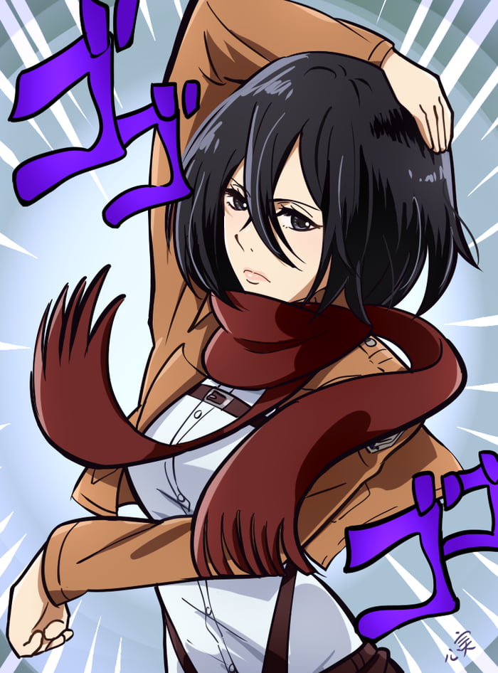 Cute Mikasa Pose - 9GAG