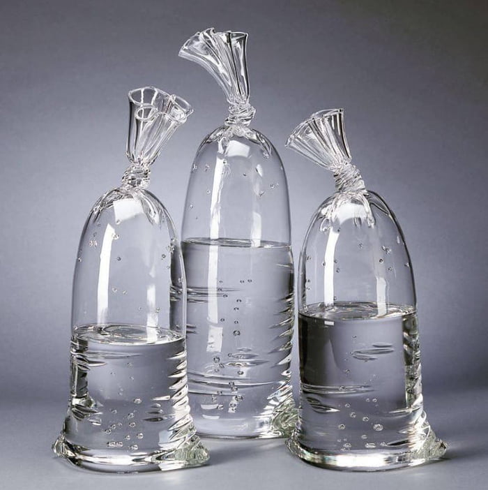 These deceptive water-filled plastic bags sculptures are actually made ...