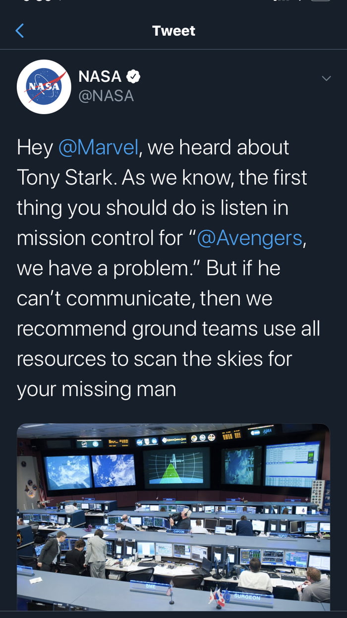 Remember NASA went to look for Tony this decade.. - 9GAG