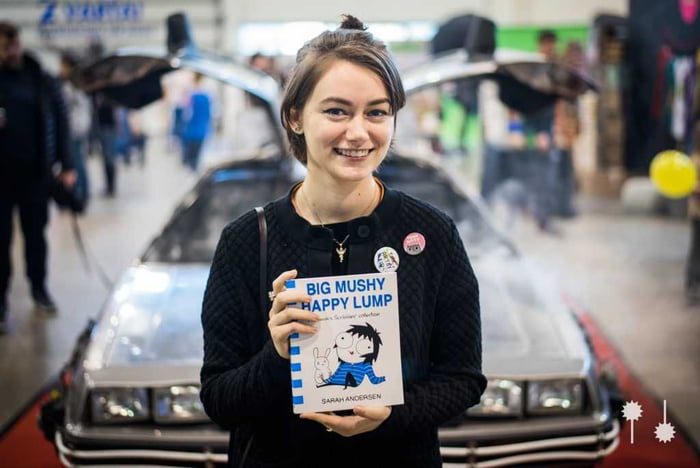 Here is Sarah Andersen from 'Sarah's Scribbles'. - 9GAG