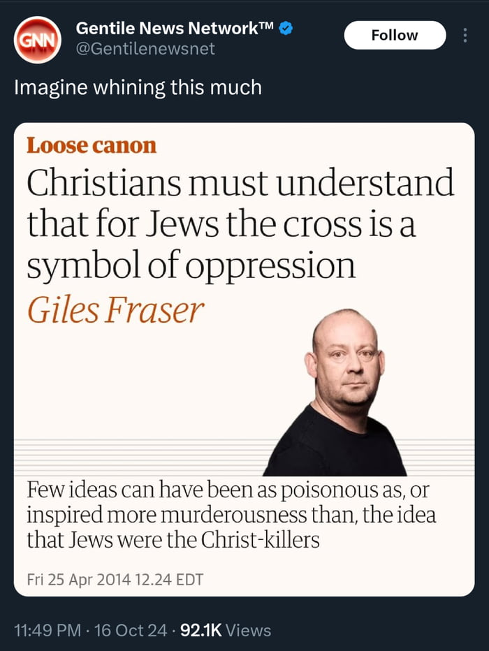 Cross is oppression, WT* - 9GAG