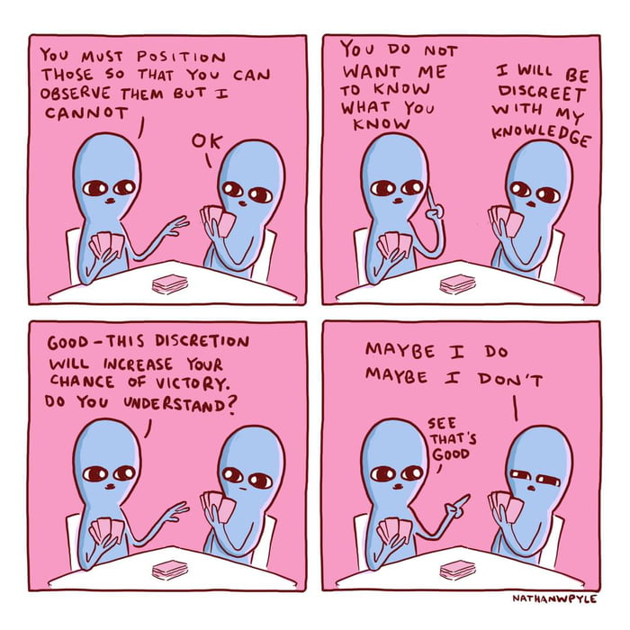 Be discreet with your cards - 9GAG