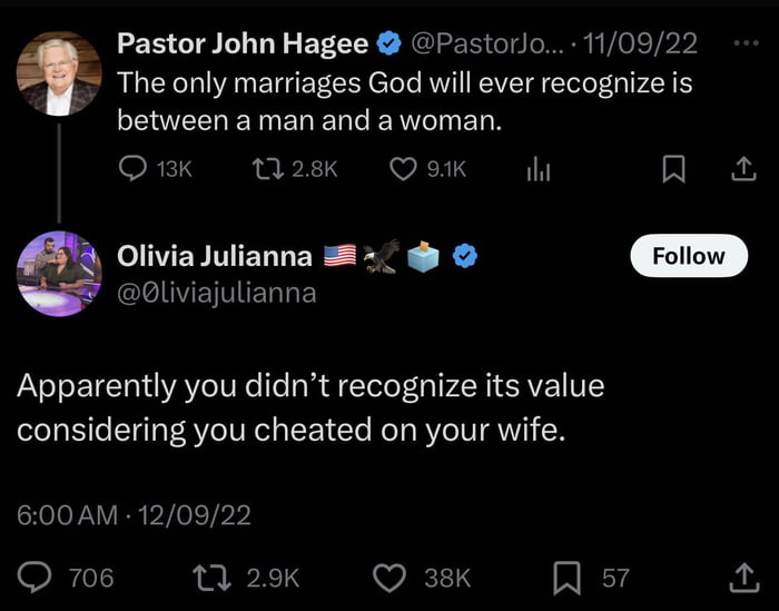 Holy words, unholy actions. - 9GAG