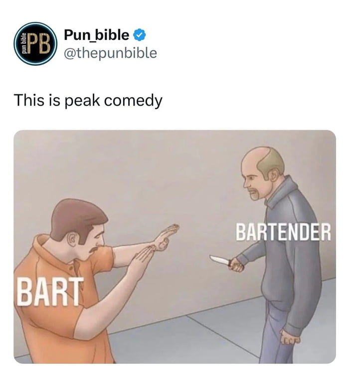 The Bart-Ender, he won't stop, till the las Bart is endet - 9GAG