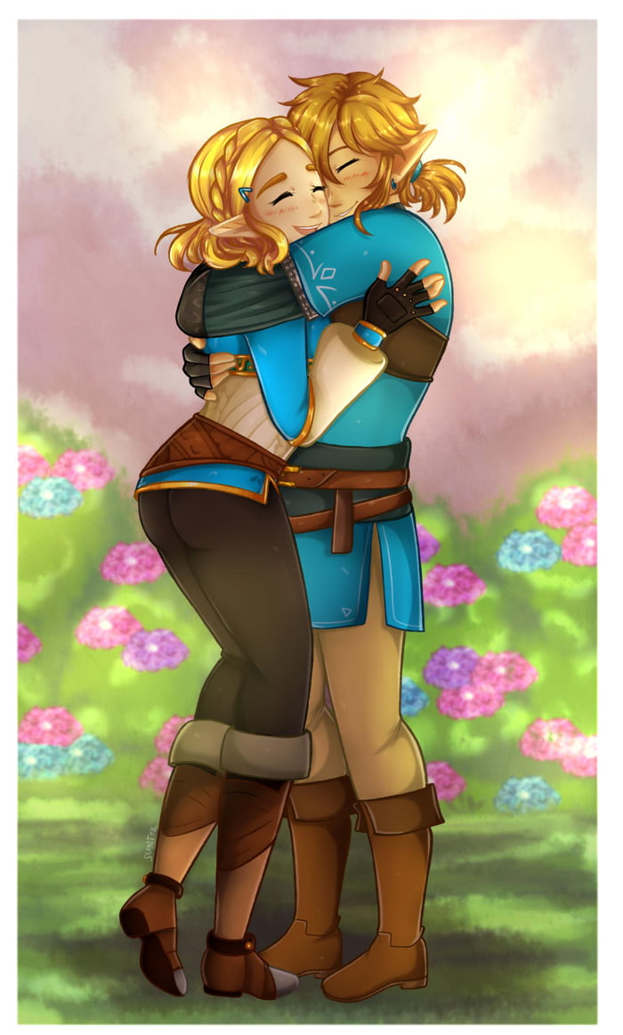 Link and Zelda (SilentTeal) - 9GAG