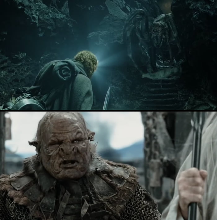 Who is more brave? Sam fighting with Shelob or middle management orc who as doubts with ...