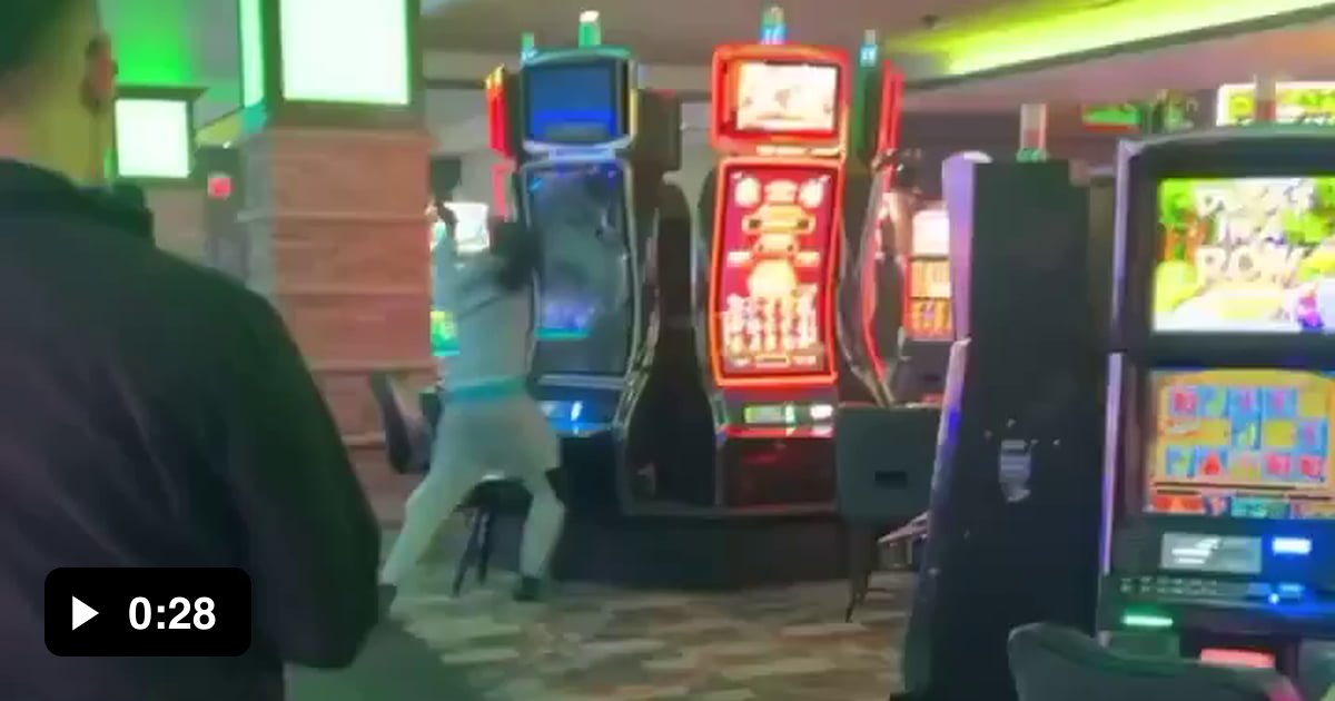 Going WWE on a slot machine. - 9GAG