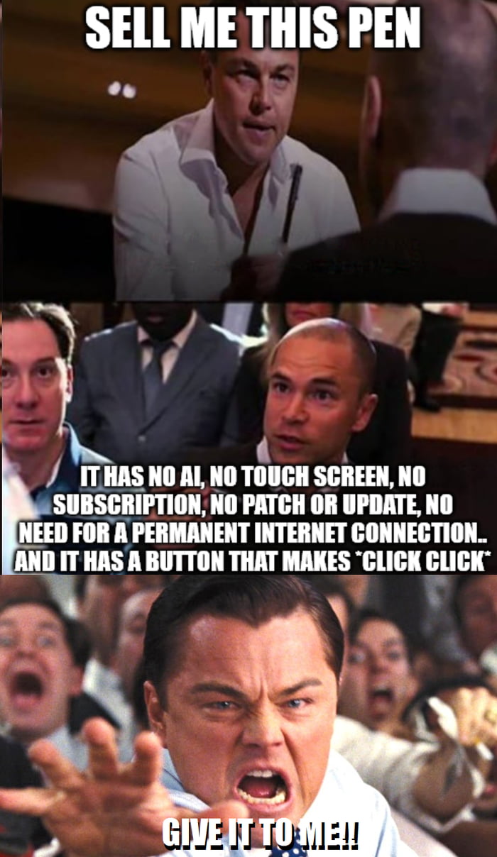 I miss buttons that makes click click - 9GAG