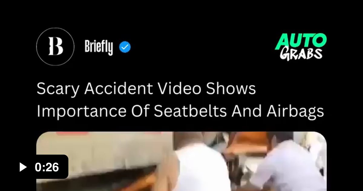 Importance of a seat belt and airbags. Dude said NOT TODAY to death. - 9GAG
