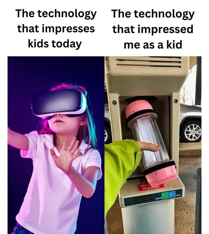From vacuum tubes to VR—tech milestones through the eyes of a kid - 9GAG