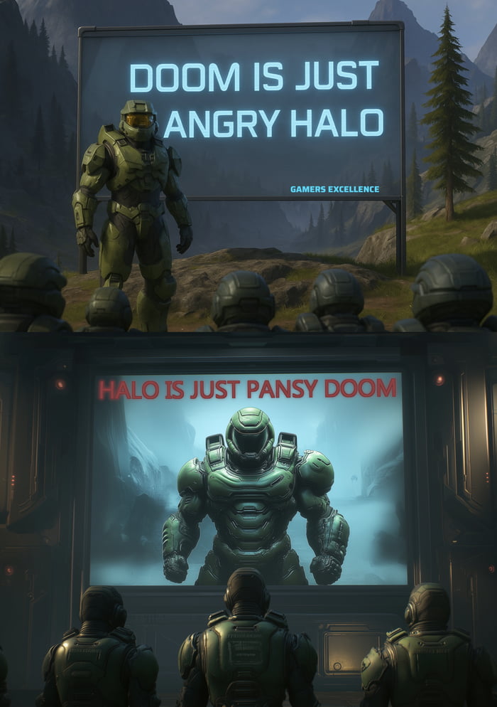 Halo vs Doom - 9GAG