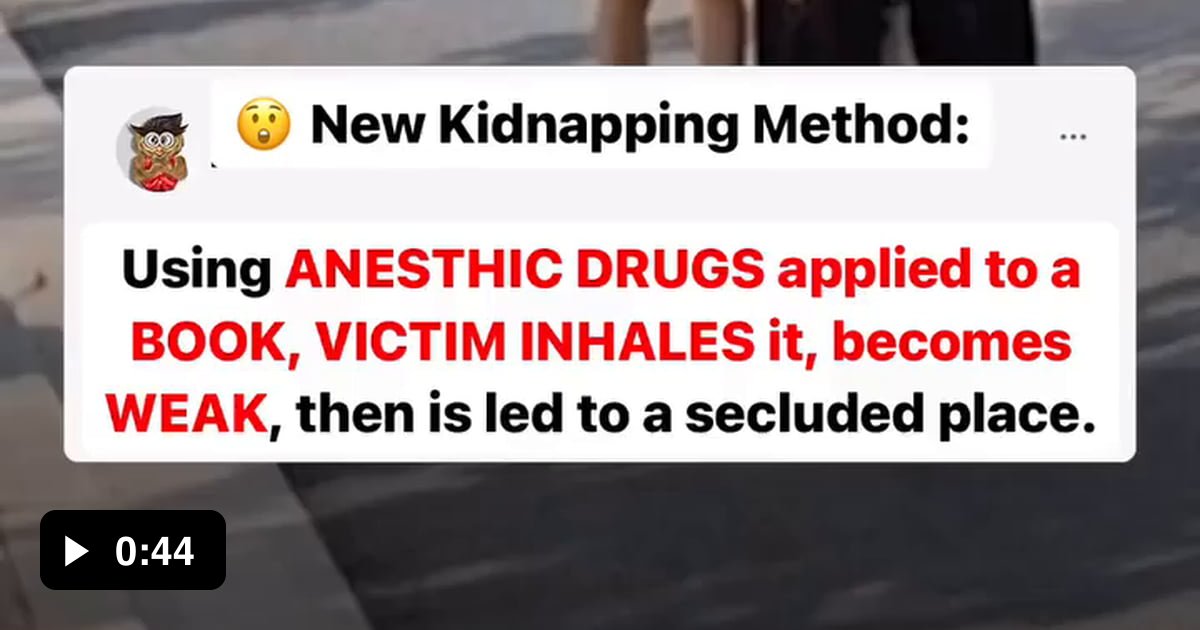 This method people use to kidnap others is disturbing - 9GAG