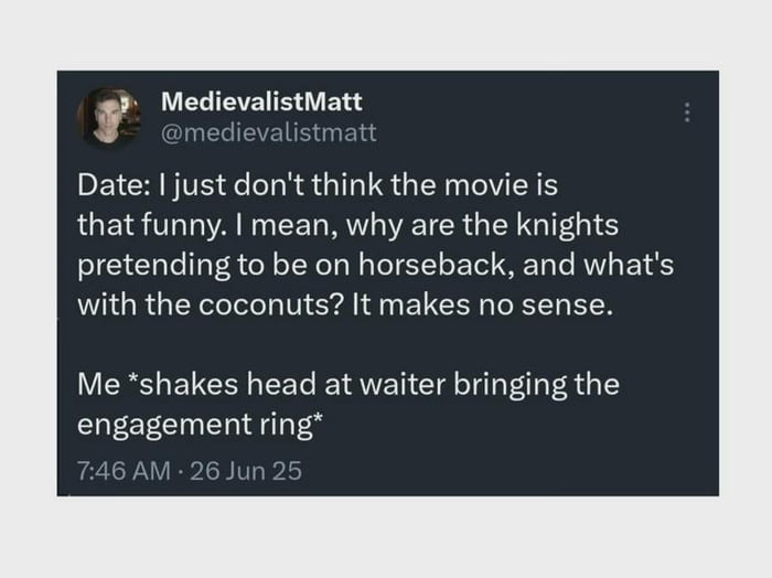 When your date just doesn't get the cultural references. - 9GAG