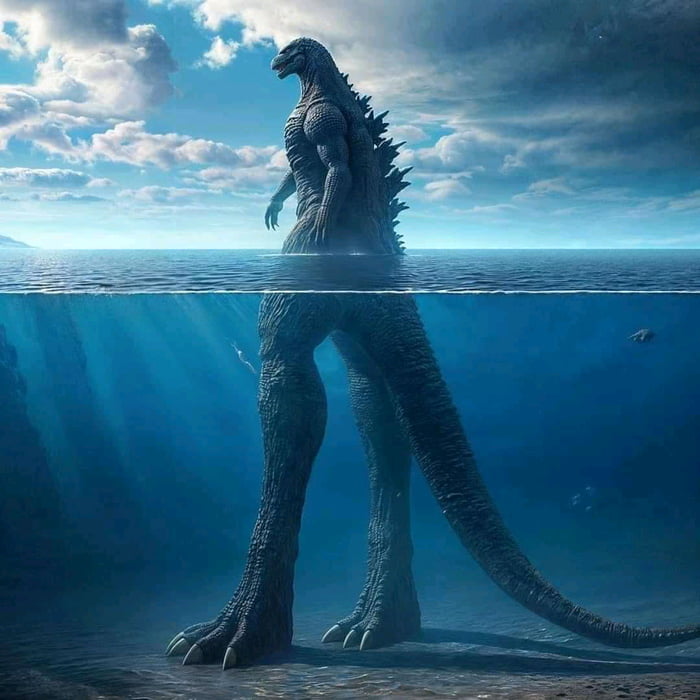 No one, godzilla-well now I can stretch my legs and relax - 9GAG