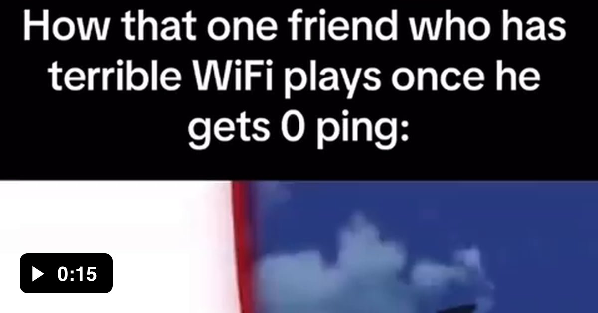 He’s getting revenge for years of dying because of ping - 9GAG