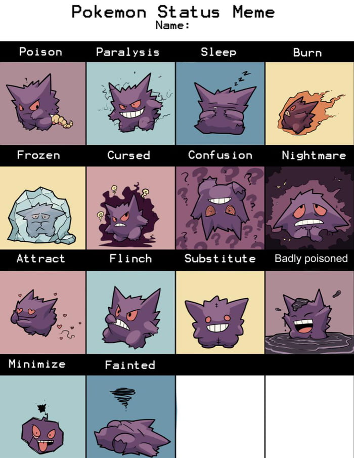 Gengar (credit to Poke Fuse Me) - 9GAG