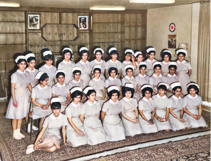 Nursing students. Iran, 1970s. - 9GAG