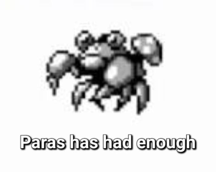 Gen 1 Paras looks so angry imo - 9GAG