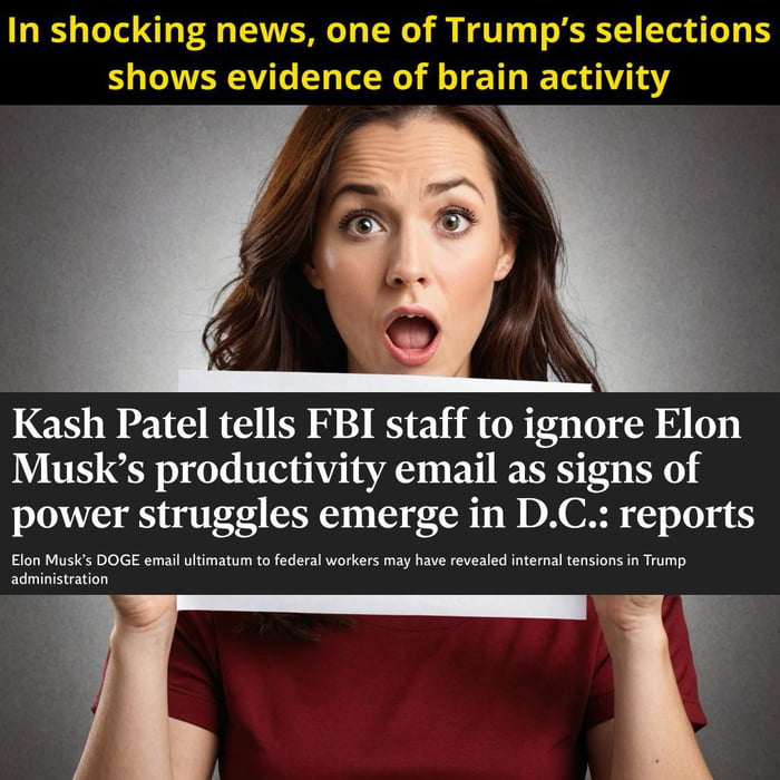 Trump team reportedly unaware Patel “had it in him” - 9GAG
