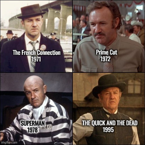 Another iconic film star has passed. Eugene Allen (Gene) Hackman ...