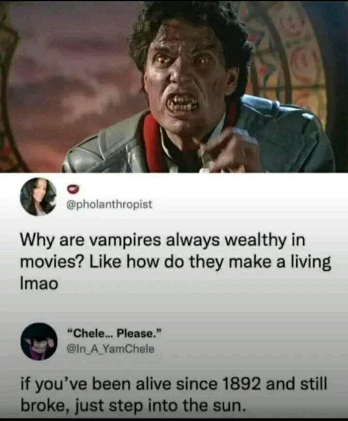 Vampire financial planning 101 - 9GAG