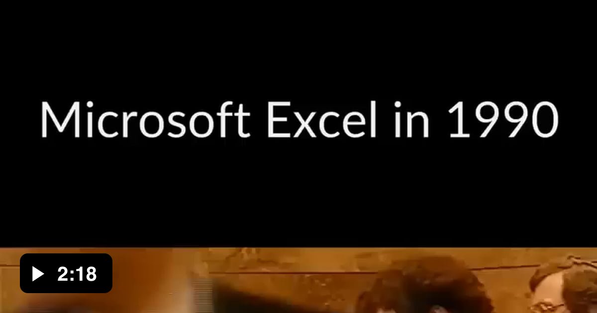 1990s Excel introduction - 9GAG