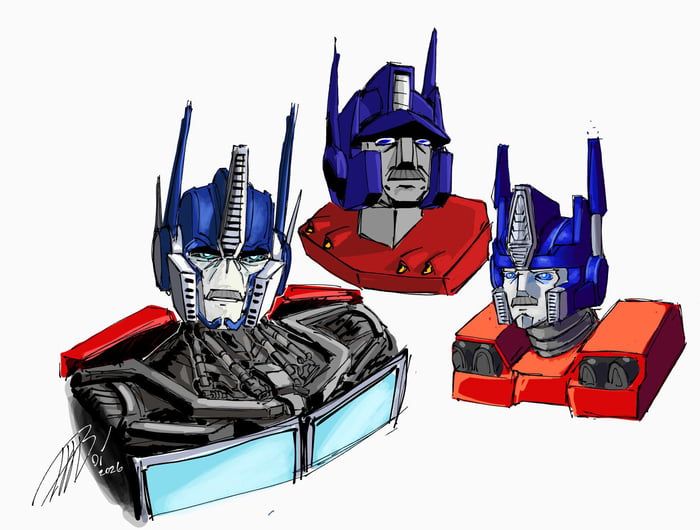Optimus Prime but with a Moustache - 9GAG