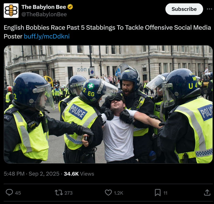 This is a reference to a guy who got arrested by 5 police officers after returning to UK, For ...