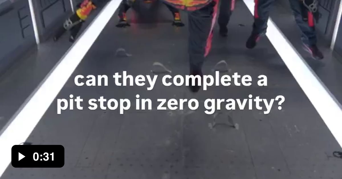 Pitstop in zero gravity by RedBull - 9GAG