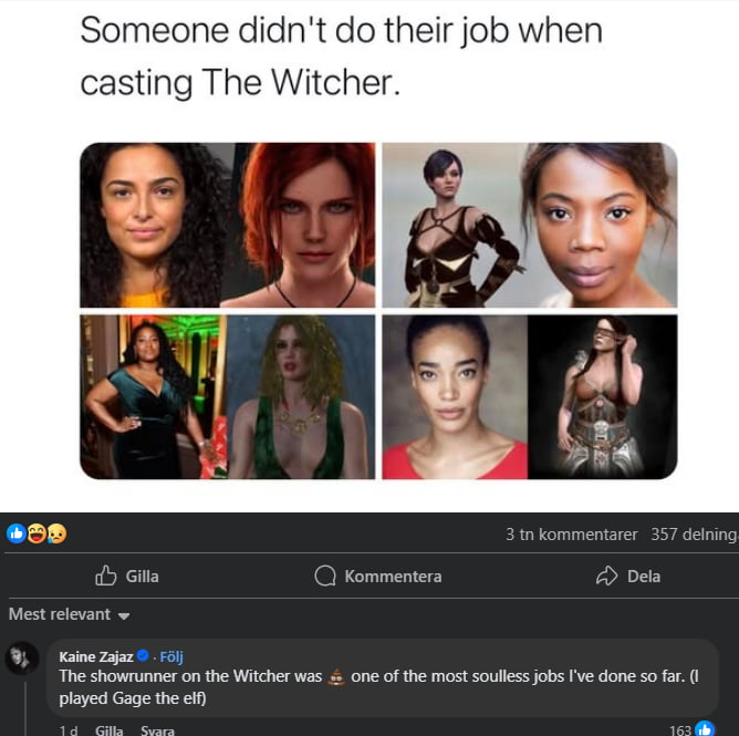 Even the actors are ashamed of The Witcher - 9GAG