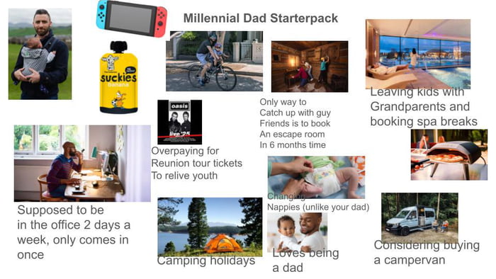 Millenial Dad Starter Pack - 9GAG