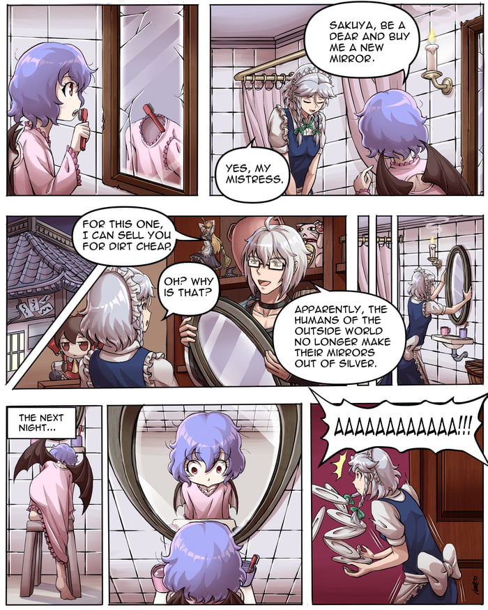 The first time there was a mirror in the Scarlet Devil mansion. - 9GAG