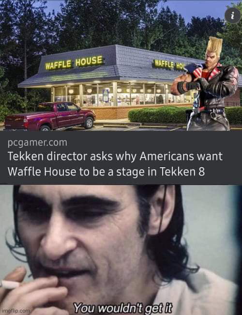 Clearly he's never been to a waffle house - 9GAG