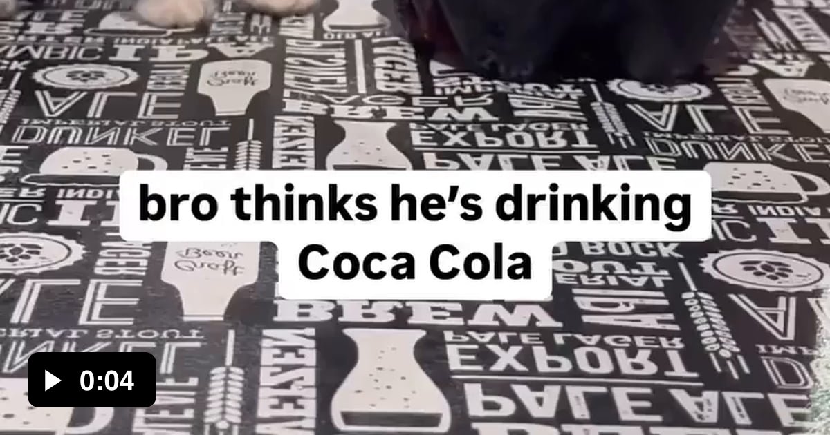 Bro thinks he's drinking coca cola - 9GAG