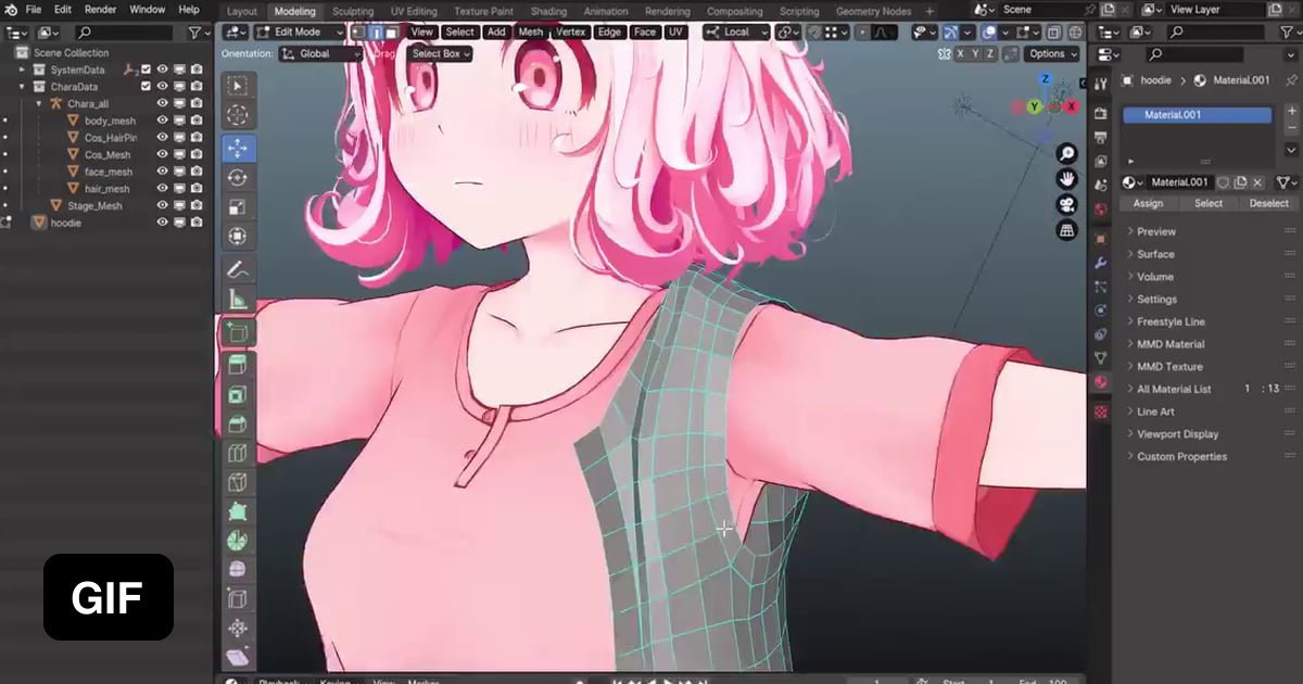 When you lose control of your 3D character in Blender - 9GAG